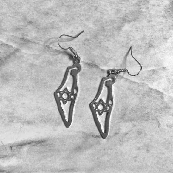 sharonna misha designs | Jewelry | Map Of Israel Earrings | Poshmark